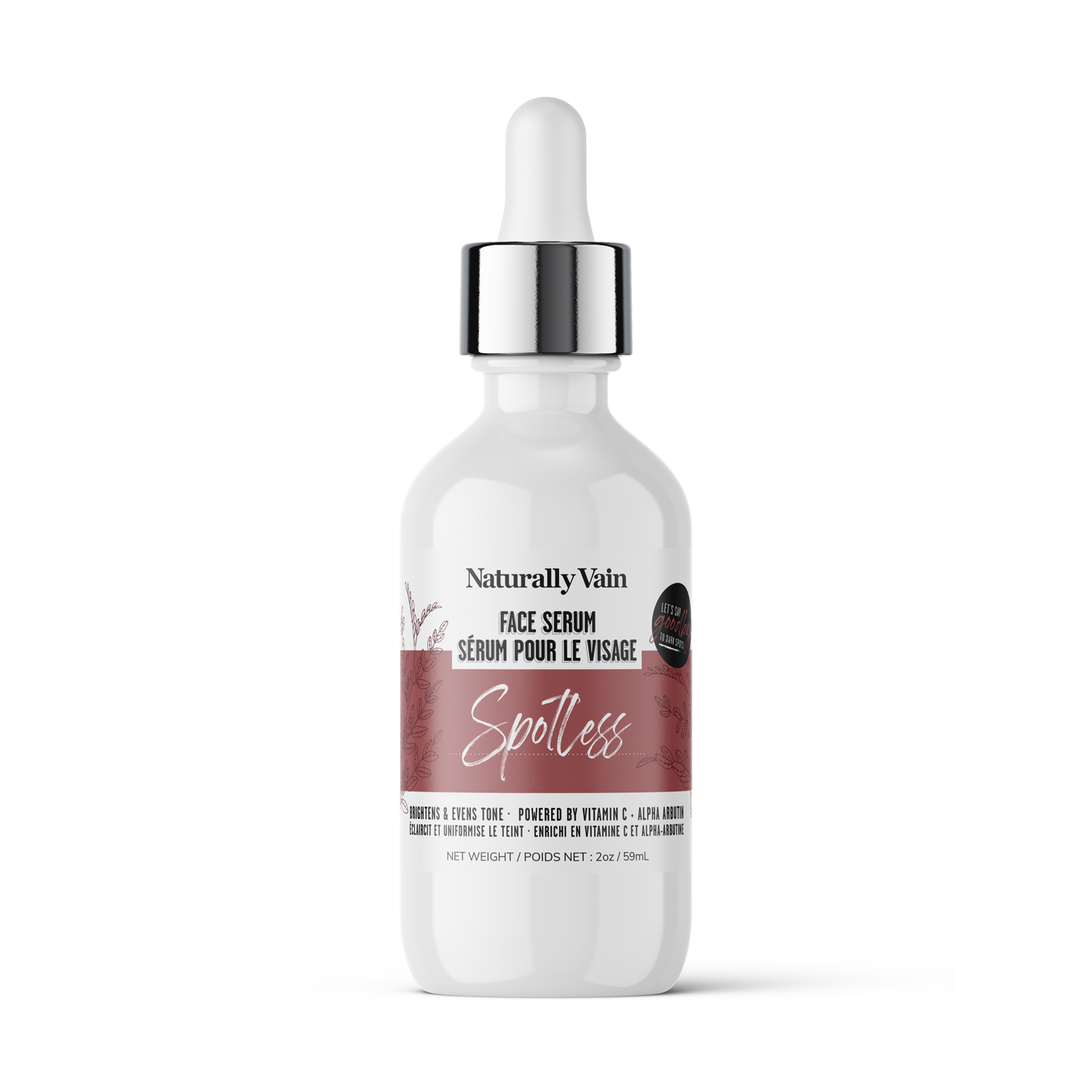 Spotless: Targeted Face Serum Solution for Hyperpigmentation & Dark Sp – Naturally Vain