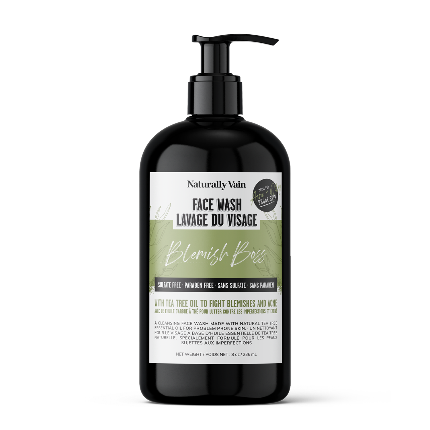 Blemish Boss: Face Cleanser for Acne & Oily Skin | Naturally Vain