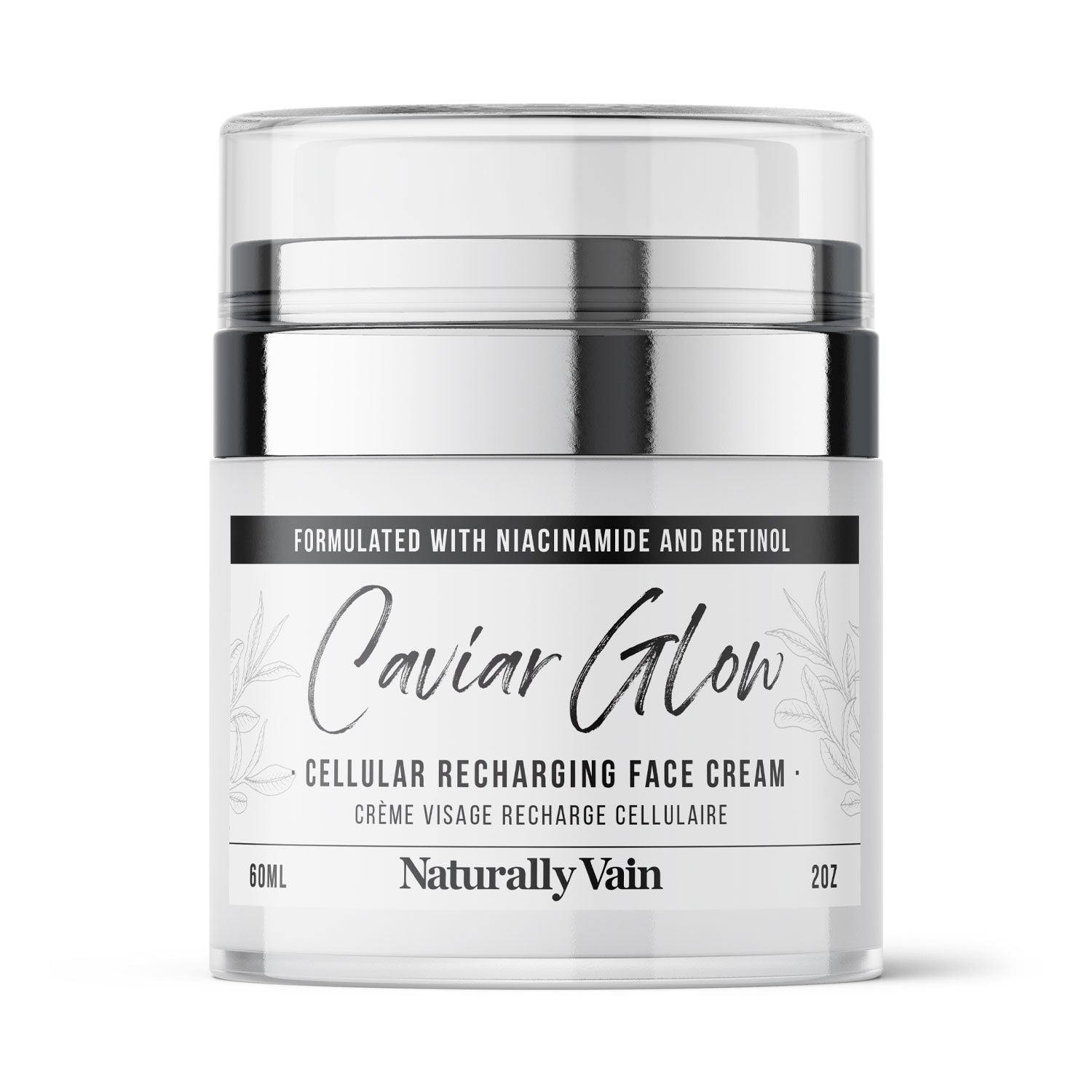 Caviar Glow - Cellular Recharging Facial Cream – Naturally Vain
