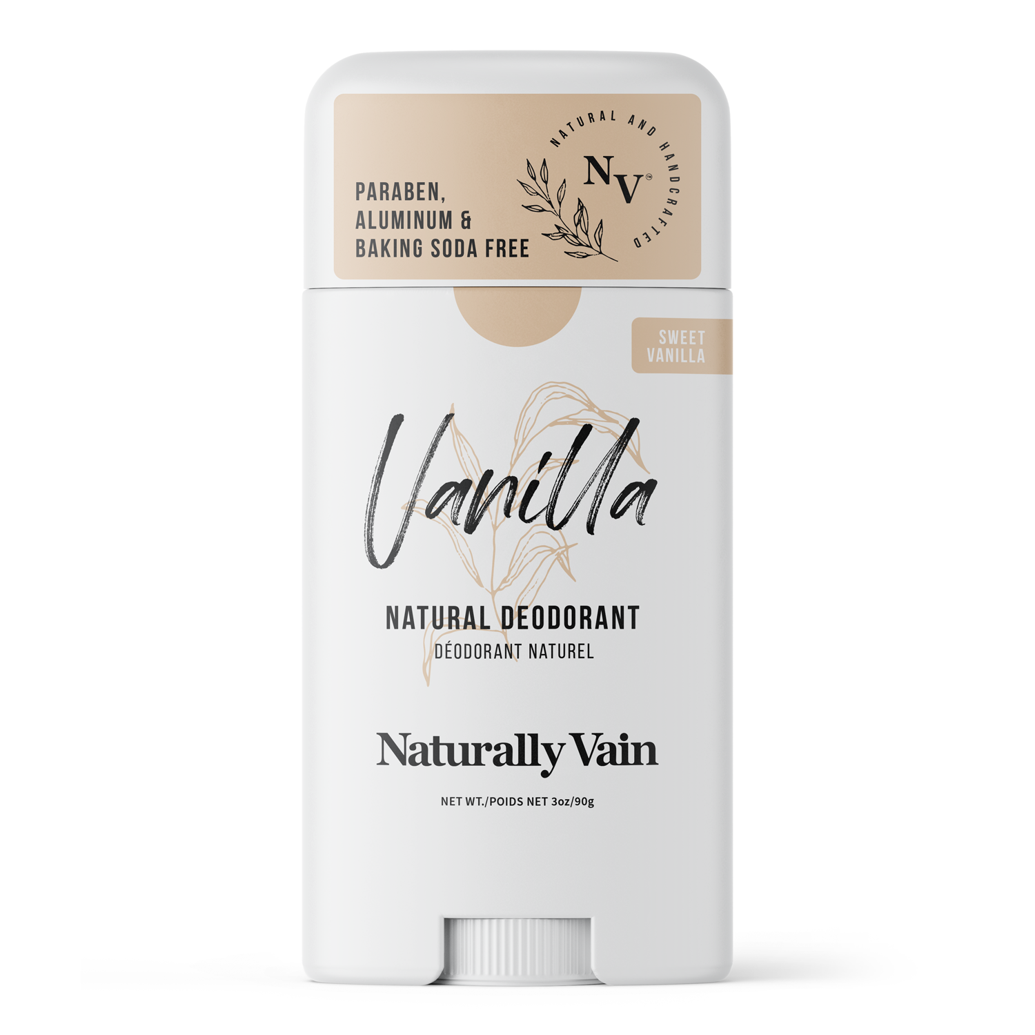 Vanilla: Natural Deodorant with Warm Vanilla Bean & Soft Sweetness ...